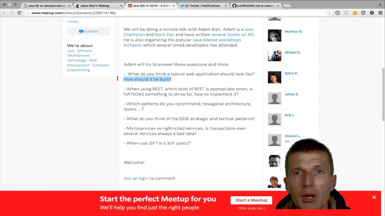 UMEA Java User Group (JUG) Session