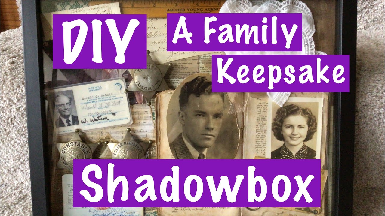 DIY A Beautiful Sentimental Family Keepsake Shadowbox