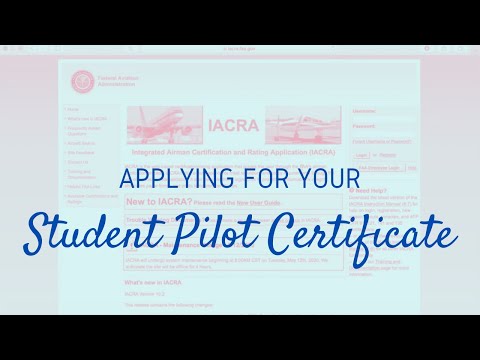 How To Apply For a Student Pilot Certificate