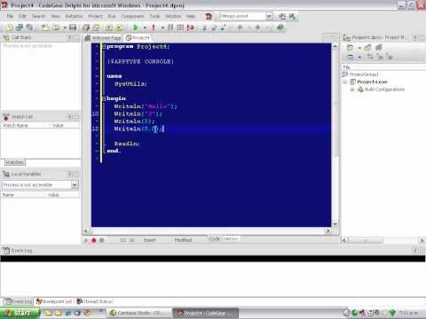 Delphi Programming Tutorial #71 - Essential Pascal (CodeRage 4 Replay)