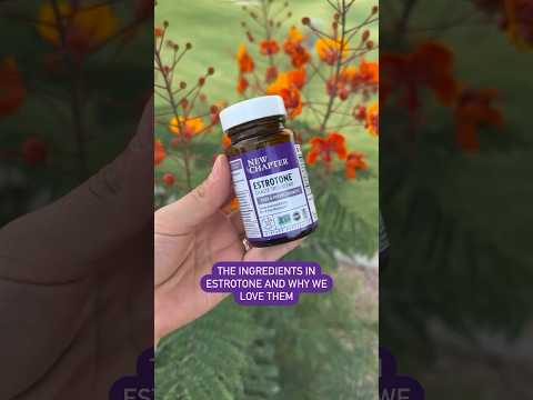 Meet Estrotone, a menopause supplement for herbal hormone balance! #newchaptervitamins #menopause