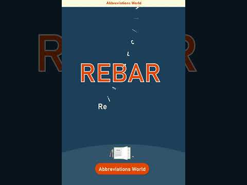REBAR Abbreviation stands for, REBAR Abbreviation Full Form, What does REBAR mean