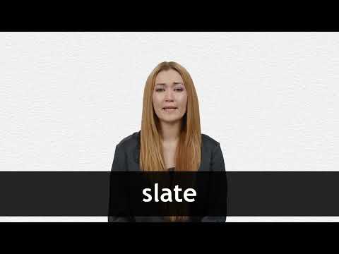 SLATE definition in American English | Collins English Dictionary