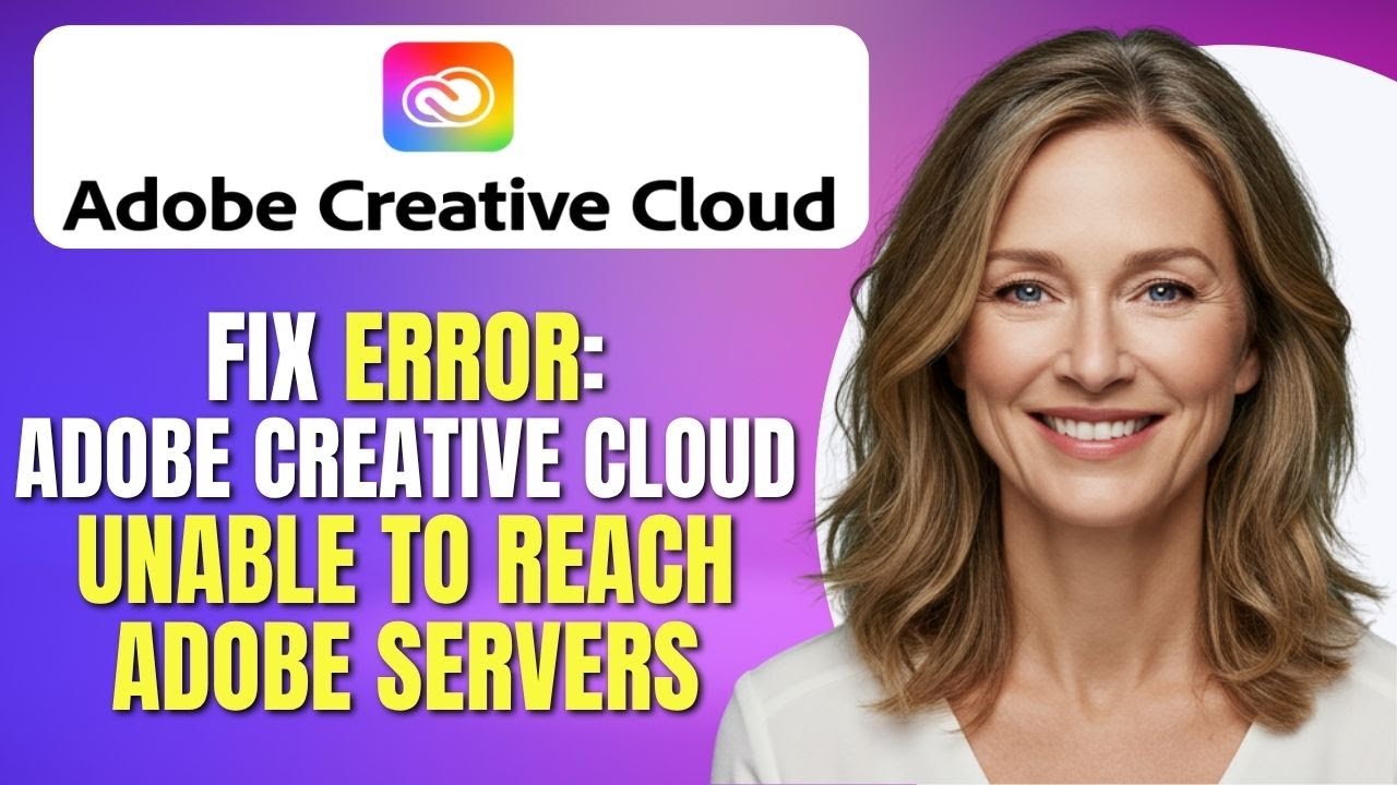 How To Fix Error: Adobe Creative Cloud Unable To Reach Adobe Servers | Full Tutorial