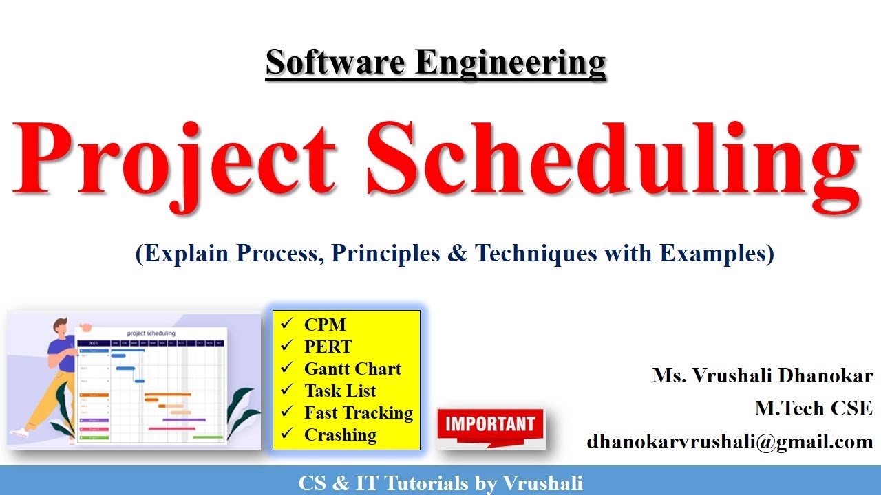 SE 30: Project Scheduling | Process, Principles & Techniques with Examples  #softwareengineering
