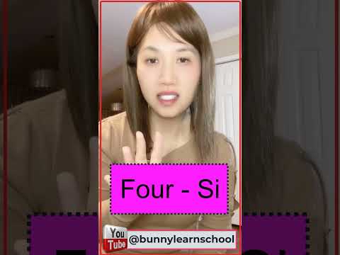 Counting 1 to 5 in Chinese