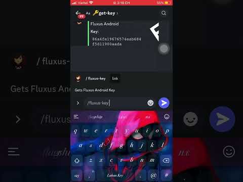 Cách get key fluxus trong discord