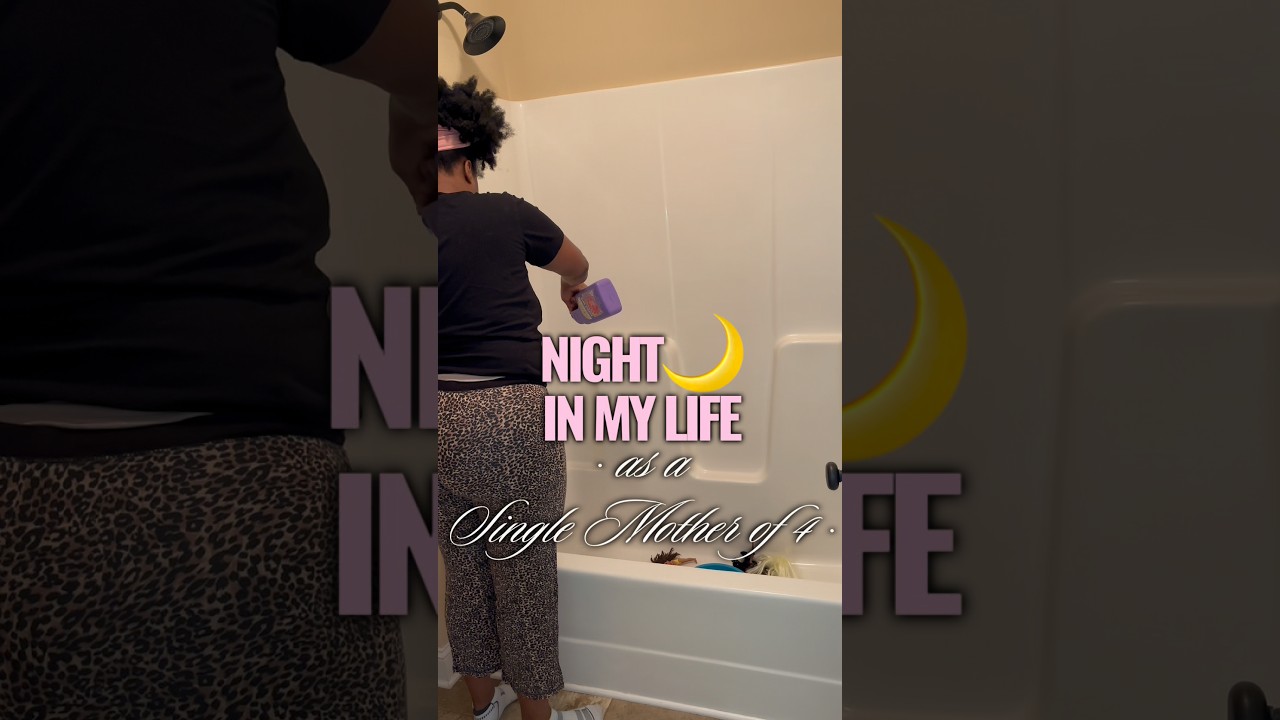 SINGLE MAMA HAD A LONG DAY😓 #shorts #minivlog #foryou #sahm #cleaning #fyp