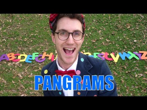 What is a PANGRAM? - Mr. Palindrome's Kids Vlog #12