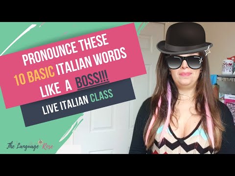 How to pronounce "ciao" in Italian + 9 more basic Italian words you are getting wrong!- LIVE CLASS