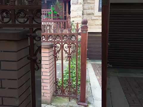 Aluminum gate for garden#garden#gardengate#aluminumgate#aluminumfence