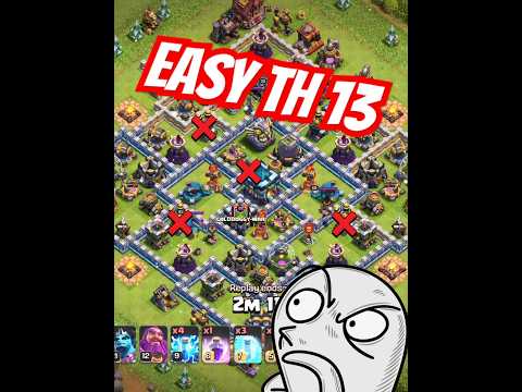 Easy TH13 Attack Strategy E Dragons #coc #clashofclans