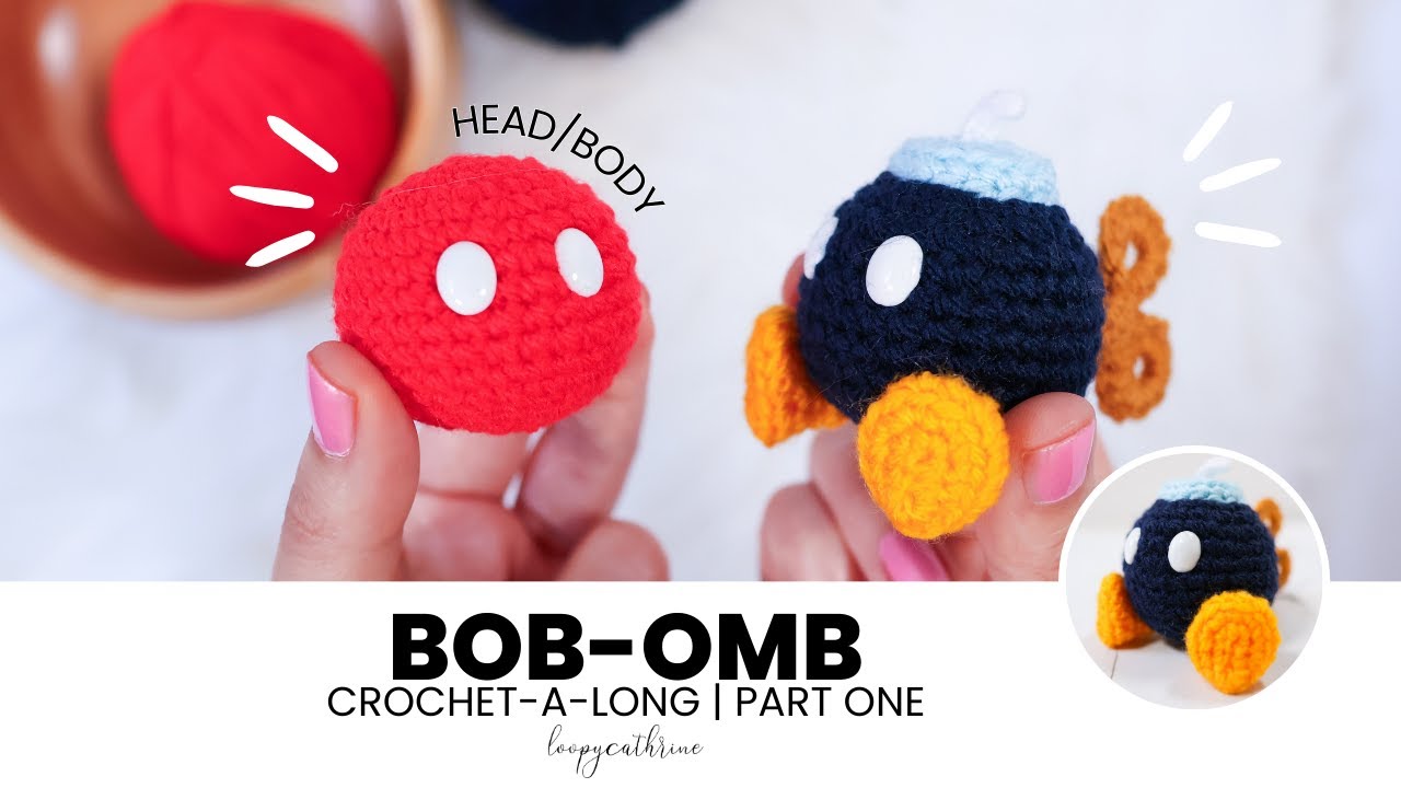 Bob-omb Amigurumi Pattern Part One | Crochet-along
