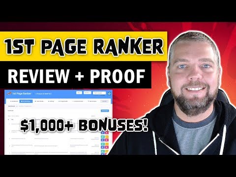 1st Page Ranker Review + Bonuses [PROOF]