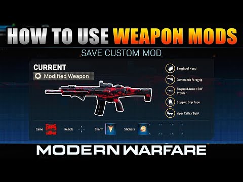 How To Use WEAPON MODS in Modern Warfare (Save Custom Gunsmith Loadouts!)