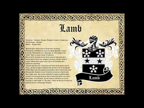 Lamb Surname Family History and Coat of Arms