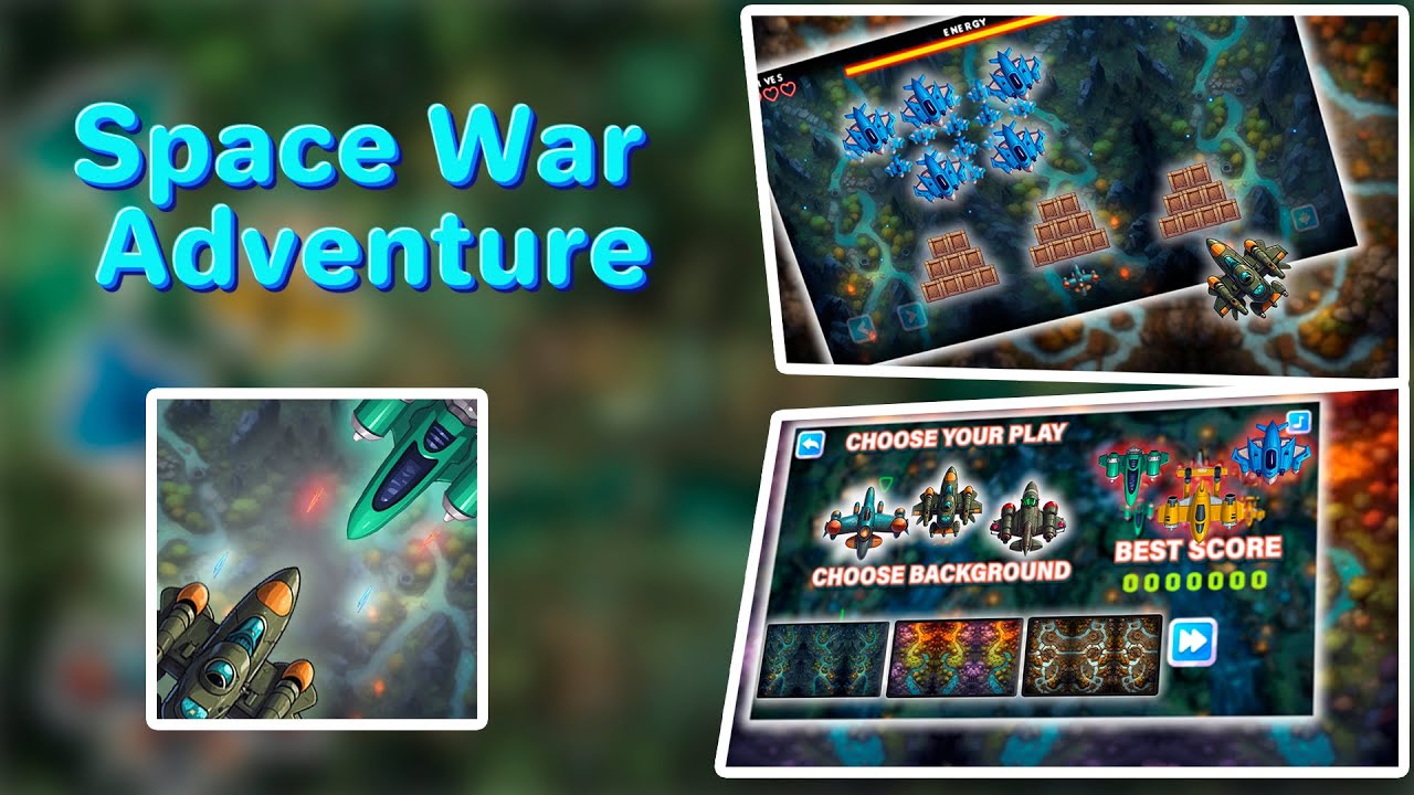 Space War Adventure || Construct 3 Game Template || Source code
