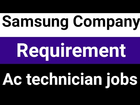 Samsung Company Jobs | Technician Jobs | Ac technician Refrigerator Technician |