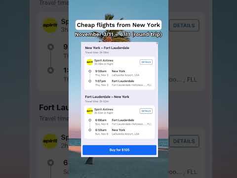 Cheap flights from New York. Save big-time on all your travel plans 🤩