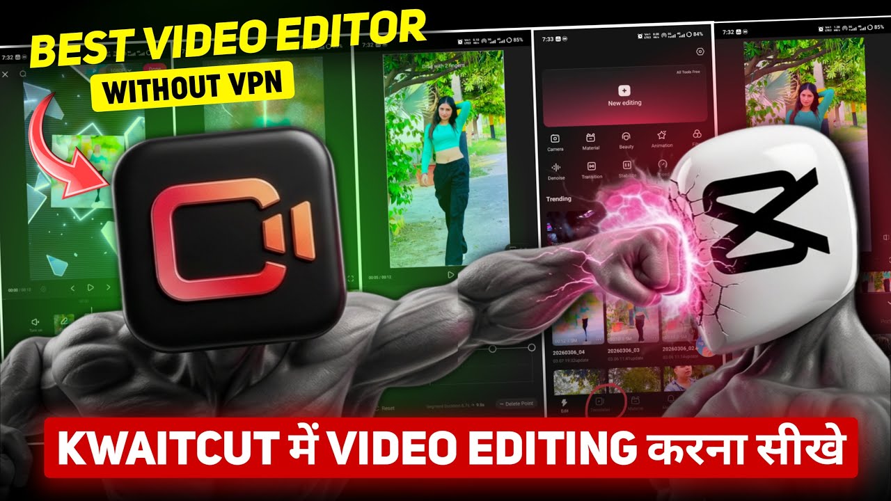 Kwaicut App Video Editing Tutorial | Kuwaicut Full Tutorial | Capcut App Alternative Video Editor