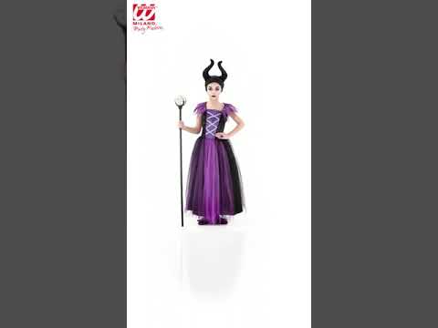 Girls Malefica Halloween Costume