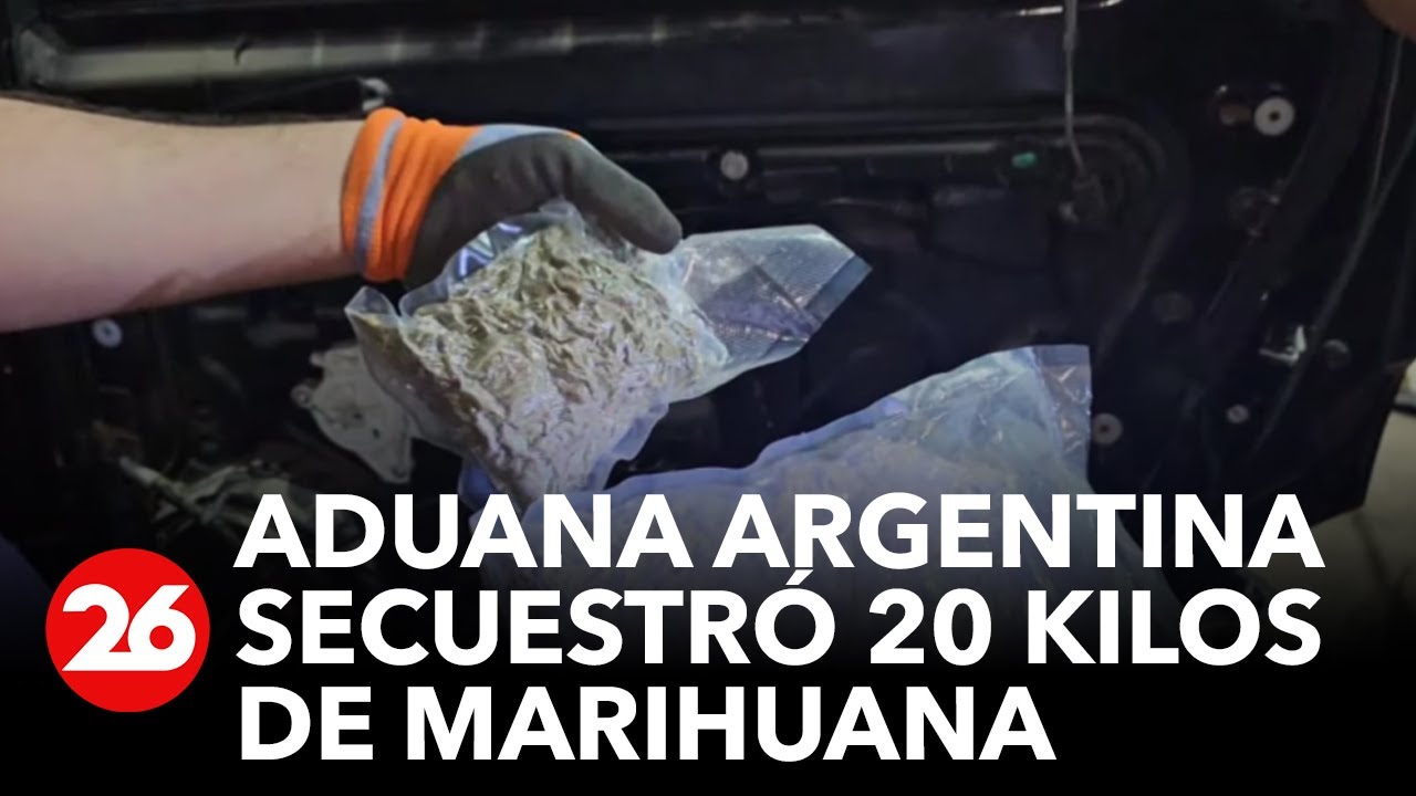 Aduana halló casi 20 kilos de marihuana ocultos en una camioneta en la que viajaba una menor de edad