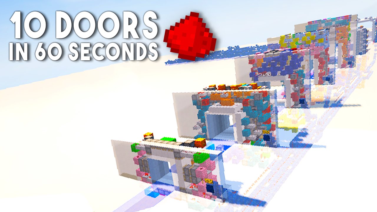 10 REDSTONE DOORS IN 60 SECONDS