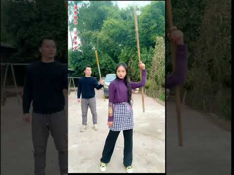 Kungfu china master 158/Hướng dẫn múa gậy #霞光腊月#kungfu #wing chun