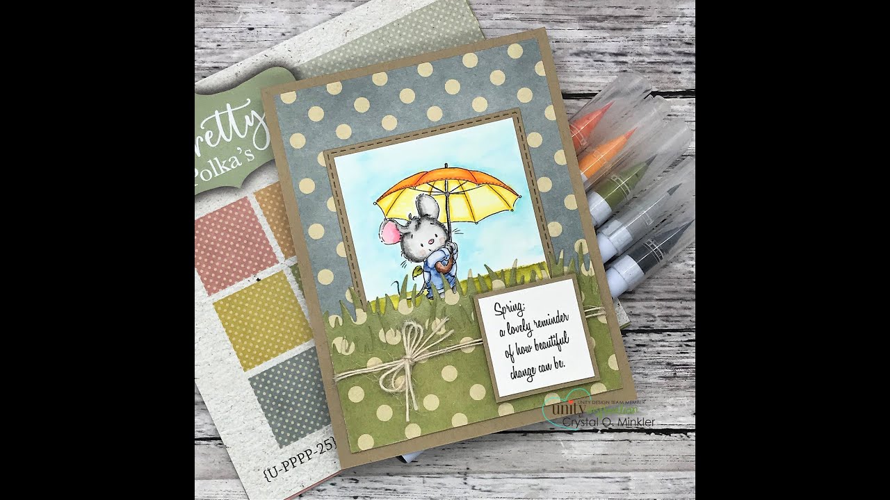 Unity Quick Tip: Spring Mouse Scene Card with Pattern Papers