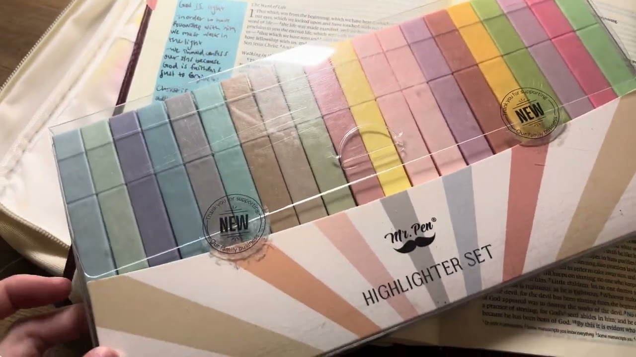 What I Used To Annotate 1 John (bible journaling)