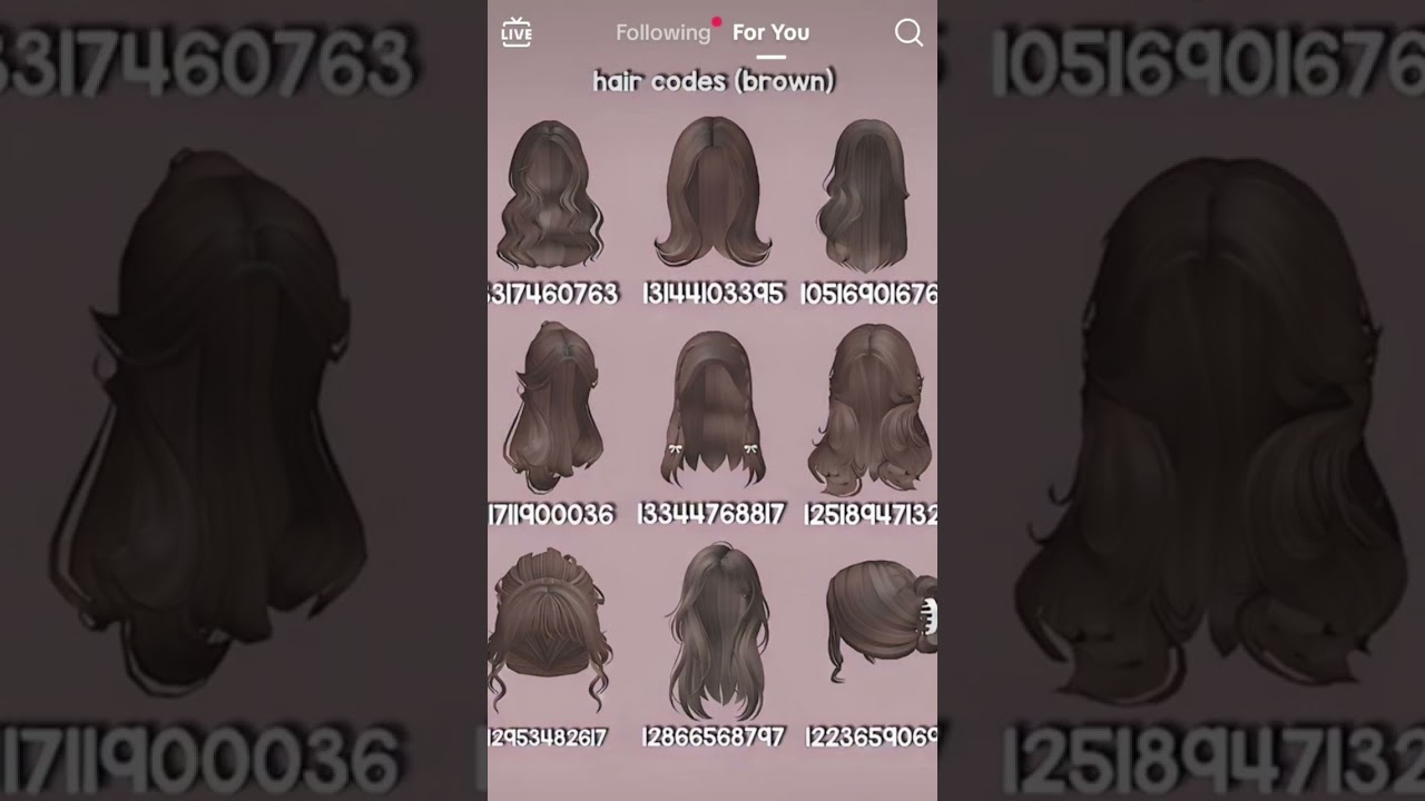 hair codes for girls #roblox #murdermystery2 #robloxedit #anna #edit #trending #brookhaven #bloxburg