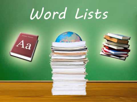 List Grouping - VocabularySpellingCity
