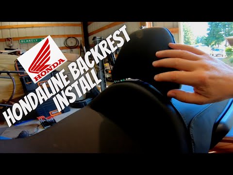 NEW 2018 GOLDWING HONDALINE RIDER BACKREST INSTALL !!!
