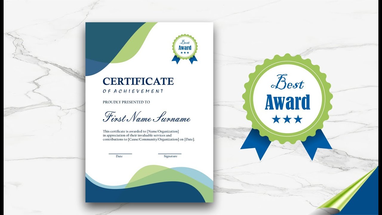 Professional Portrait Certificate Design in CorelDRAW for Beginners | Step-by-Step Tutorial