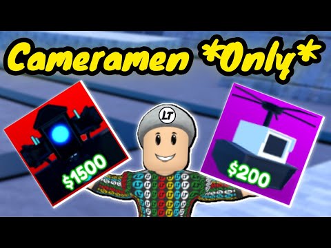 Cameraman Only CHALLENGE!! (Toilet Tower Defense)
