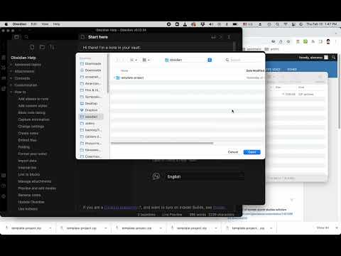 Download and install the "template-project" folder