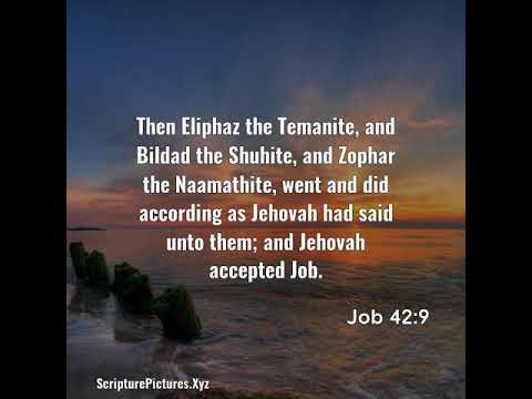 Job 42:9: Then Eliphaz the Temanite, and Bildad the Shuhite,...