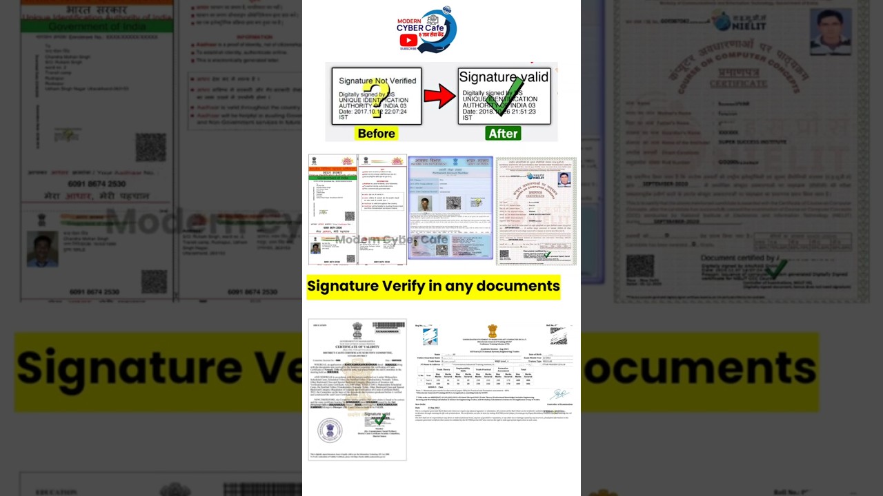 Signature verify in any document | How to verify digital signature in pdf