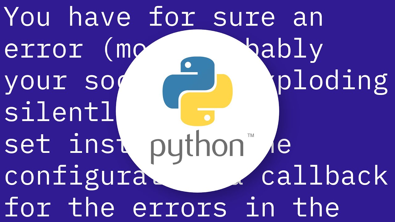 Python Web Socket closes immediately after opening