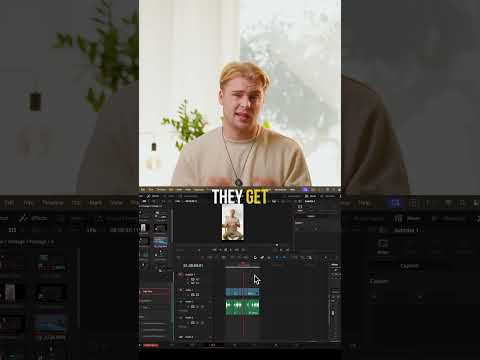 How I create my automatic captions in DaVinci Resolve #davinciresolve #captions