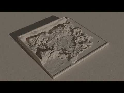 🗺️ Zelda Hyrule Relief Map Breath Of The Wild・ 3D File for ・Cults