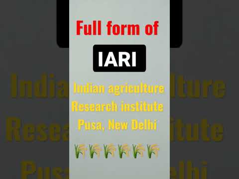 Full form of IARI ? #shortvideo