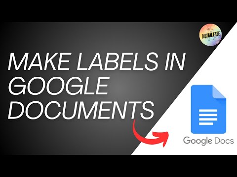 How To Make Labels In Google Docs