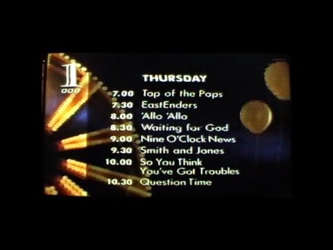 1991 BBC TV Schedule Run-down