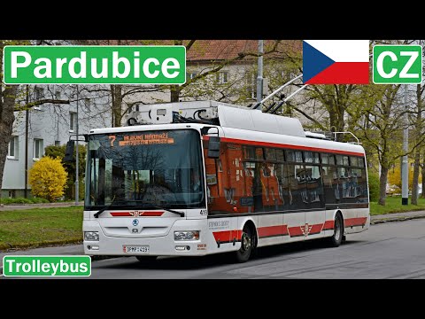 🇨🇿 PARDUBICE TROLLEYBUS/ Trolejbusu v Pardubicích 2023【4K】