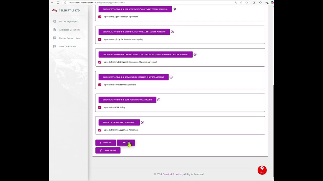 CLS Tutorial   How to complete the application process