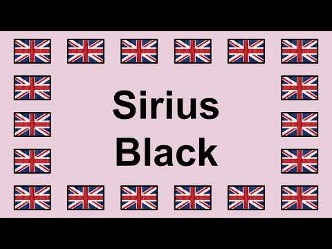 Pronounce SIRIUS BLACK in English ๐ฌ๐ง