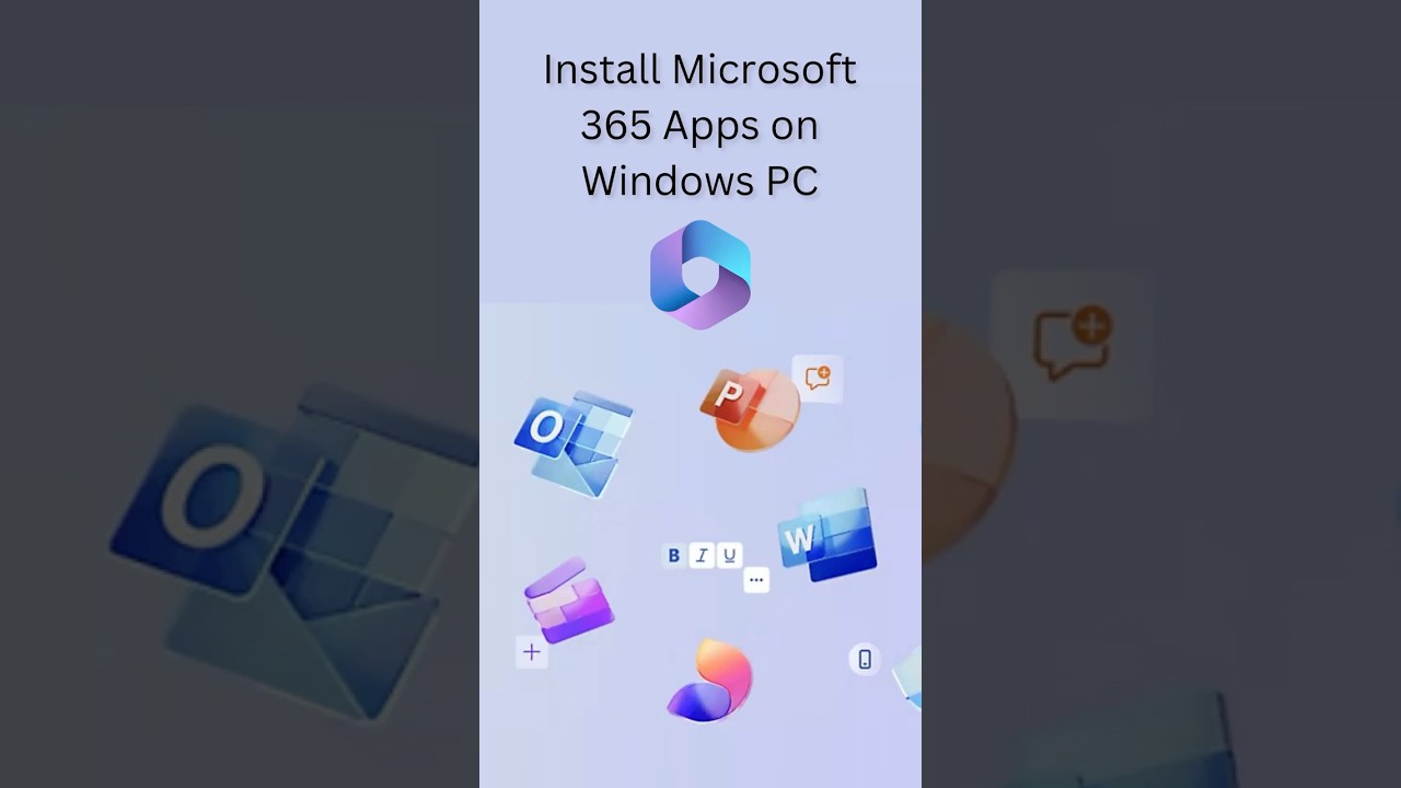 Install Microsoft 365 Apps   Windows PC #microsoft365 #microsoftapps #office365