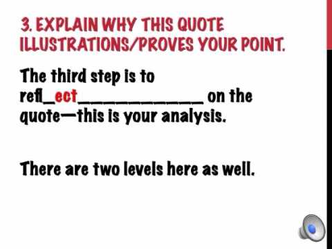 Embedding quotes in paragraphs Converted