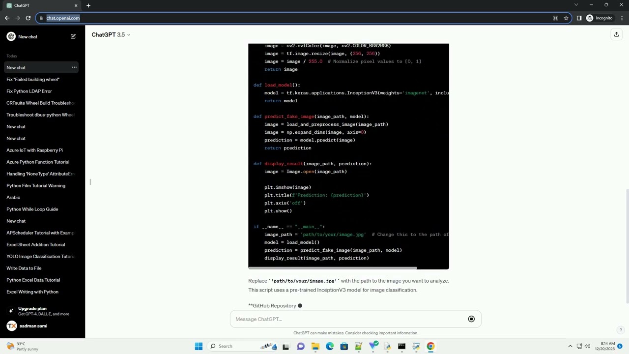 fake image detection python github
